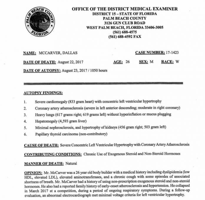 Breaking News: Dallas McCarver's Autopsy Result Has Been Released! – Fitness Volt