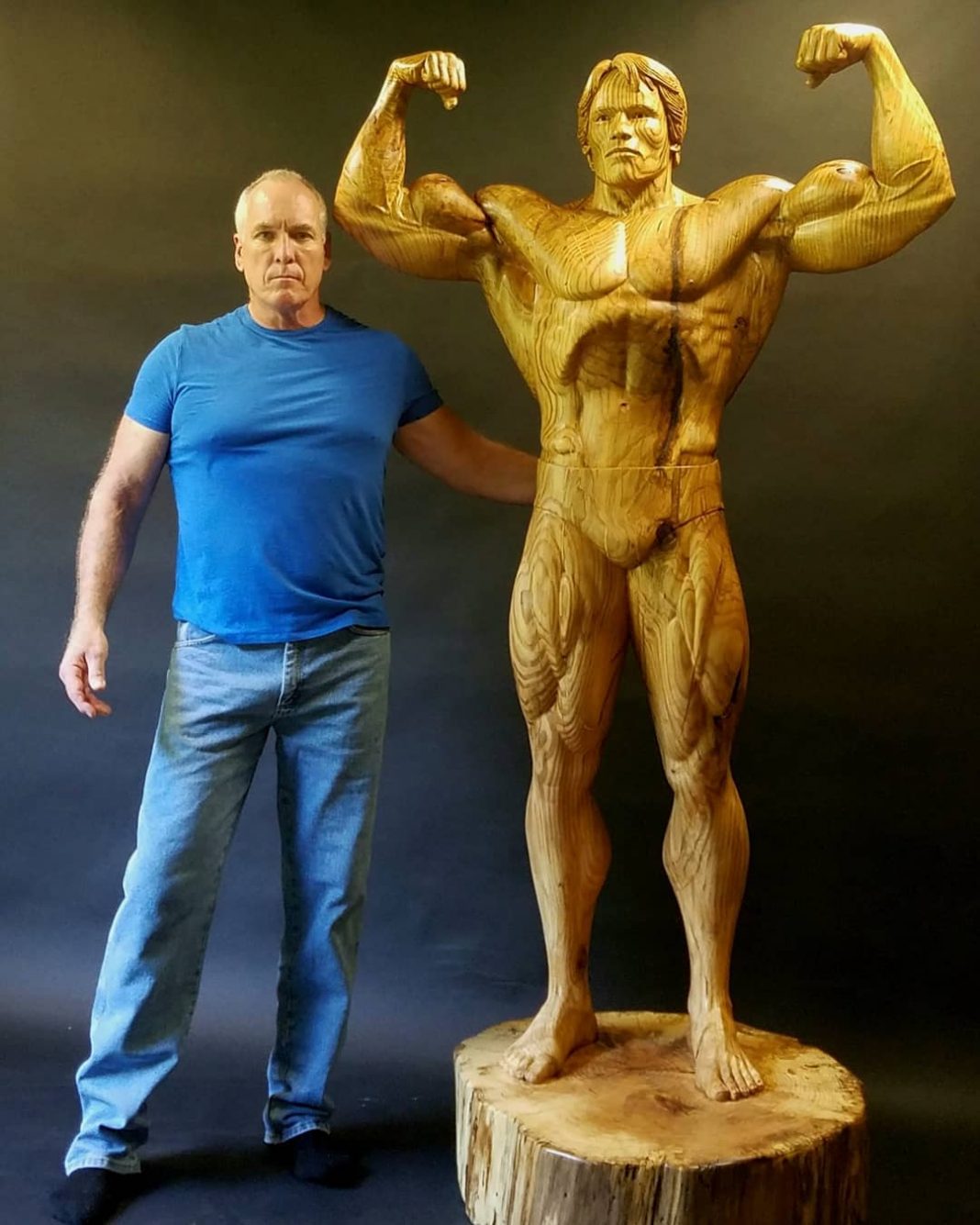 Arnold Schwarzenegger's Absolutely Amazing Wooden Sculpture is Ready ...