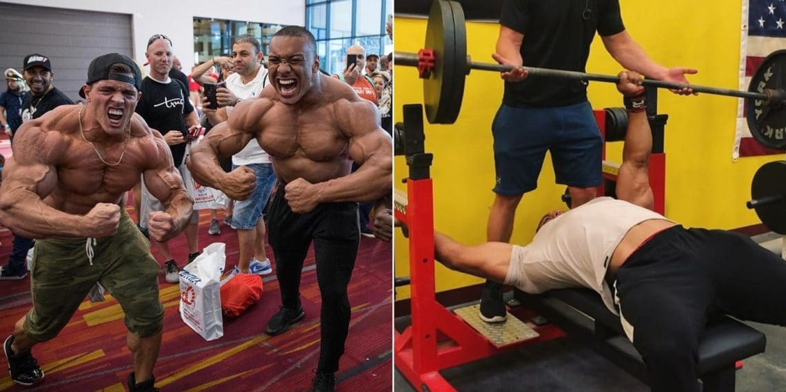 Watch The Crazy Strong Larry Wheels Bench 225lbs With One Arm – Fitness ...
