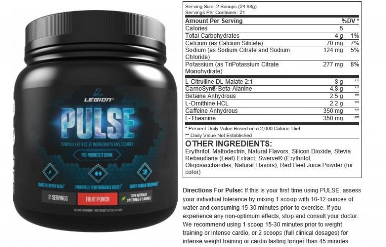 What Does Legion Pulse Pre-Workout Have to Offer For You? – Fitness Volt