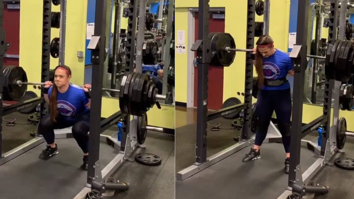 Powerlifter Amanda Lawrence Set An Unbelievable Squat “Personal Record” Of 570 lbs – Fitness Volt