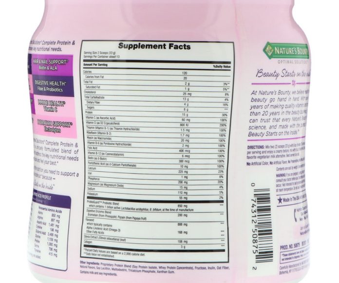 Nature's Bounty Complete Protein and Vitamin Shake Mix – More Than Just ...