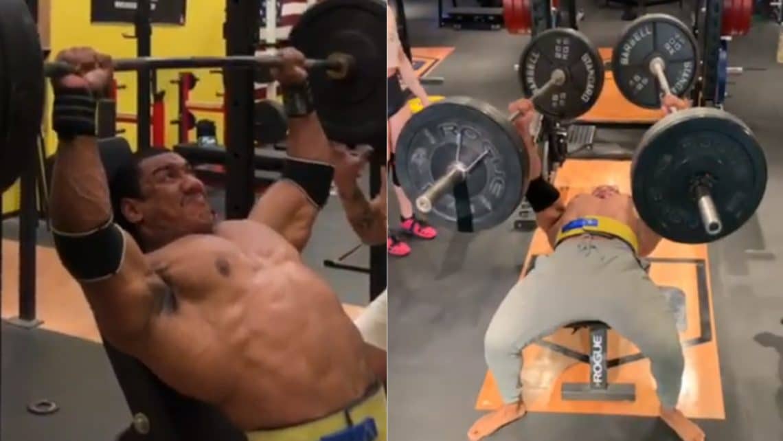 Larry Wheels Sets Crazy PR With Two 245lb Barbell Bench Press ...