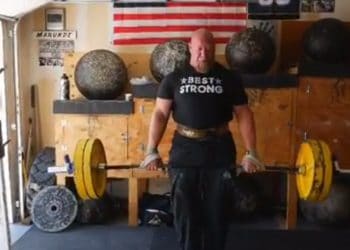 Strongman Legend Nick Best Deadlifts 500 Pounds For Whopping 22 Reps At ...