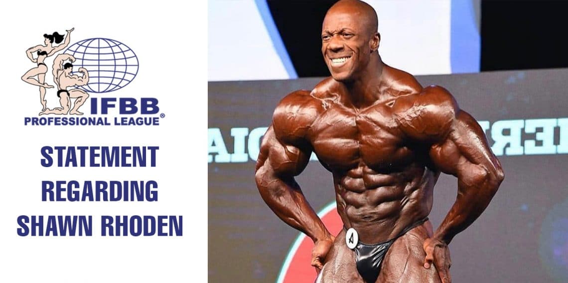IFBB Pro President Jim Manion Issues Statement Regarding Shawn Rhoden's ...
