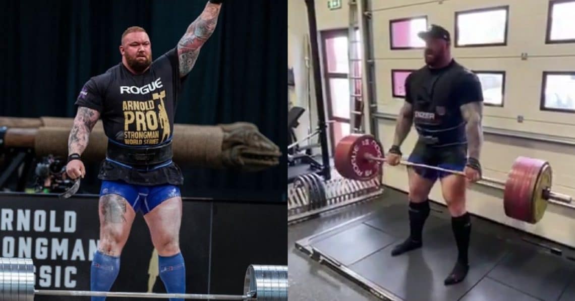 Thor Bjornsson Makes Easy Work Of Enormous 400kg Deadlift Triple, Sets ...