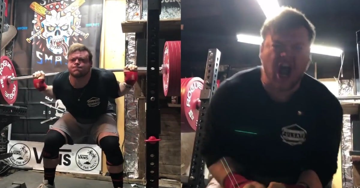 Powerlifter Isaac Whistler Loses His Mind After Crushing 718lb Squat PR ...
