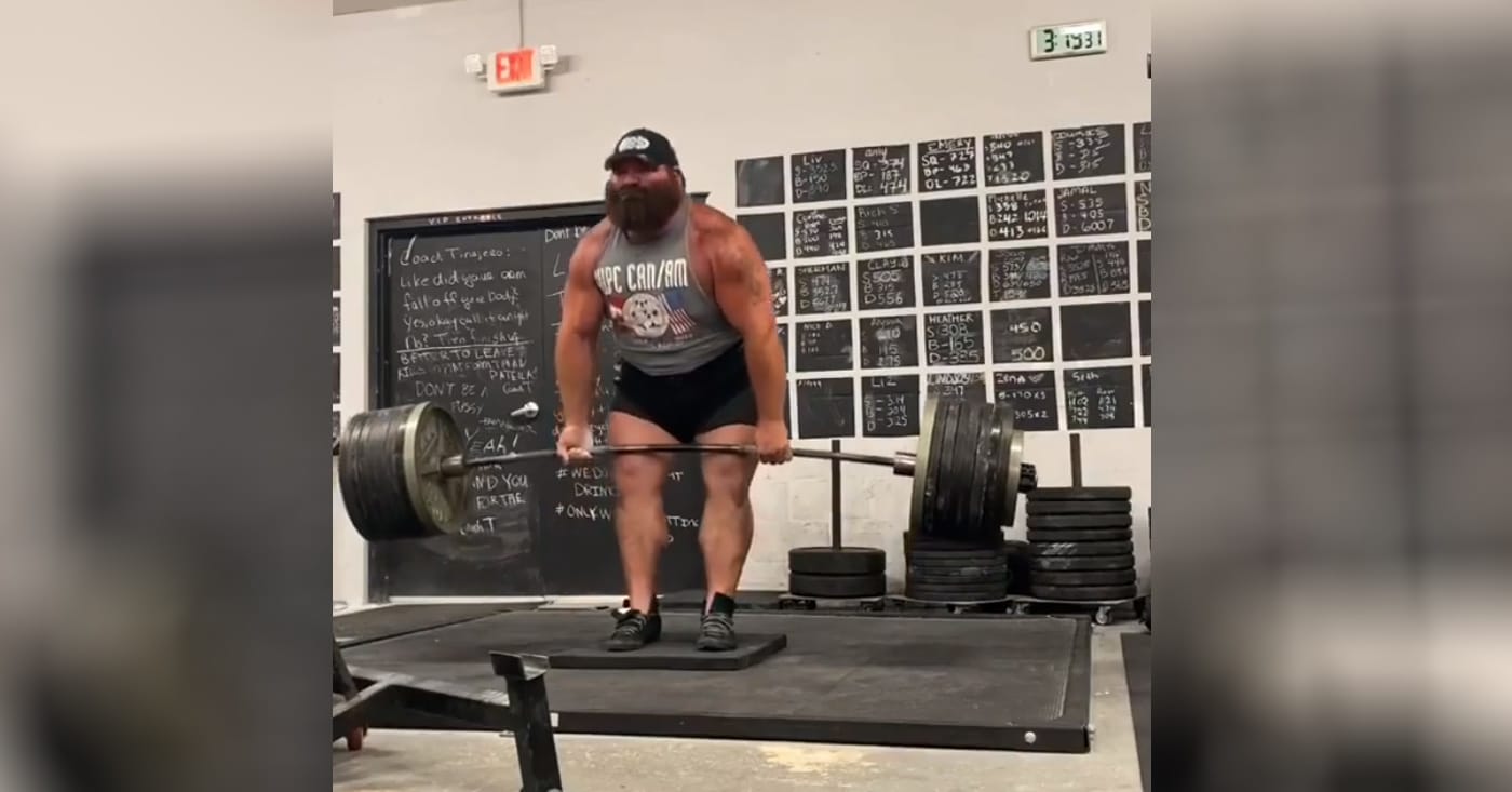 Watch Daniel Bell Deficit Deadifts Impressive 815lbs/370kg In Training ...