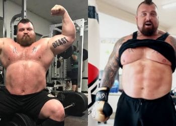 Eddie Hall Showing Off His Super Jacked Abs After Transformation ...