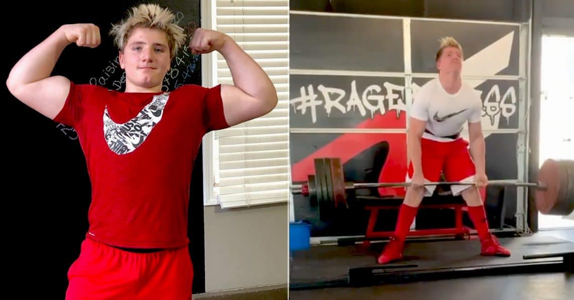 13-yo Morgan Nicholls Hit A Massive 445lb Deadlift and 335lb Bench ...