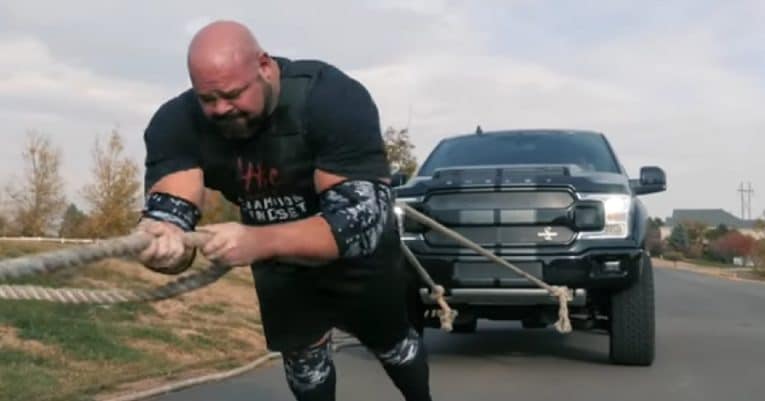 Brian Shaw Pulls His 770 Horsepower Shelby F-150 Uphill (VIDEO ...