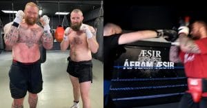 Hafthor Bjornsson Spars With Pro Boxer Ahead Of Eddie Hall Fight (VIDEO ...
