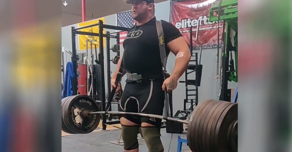 Watch Evan Singleton Deadlift 805lbs/365kg No Hands After Biceps ...