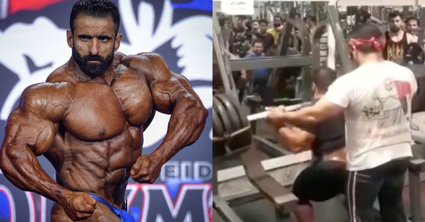 Hadi Choopan Squats Some Heavy Weight While Prepping For 2021 Olympia ...