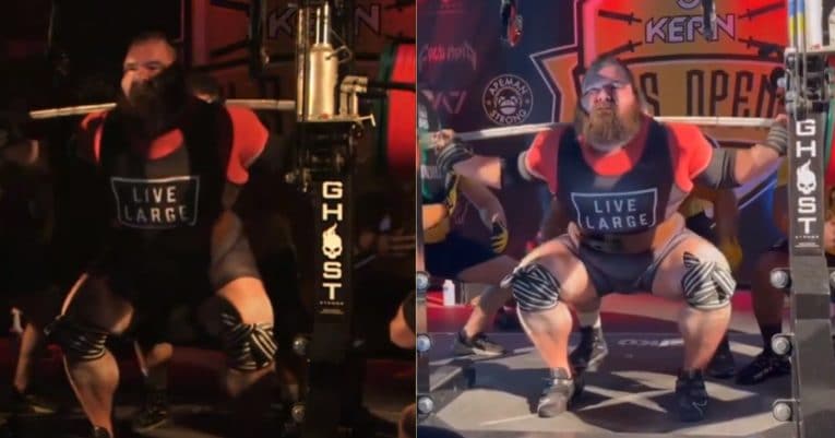 Powerlifter Daniel Bell Squats All-Time World Record 505-kg Raw W/Wraps ...