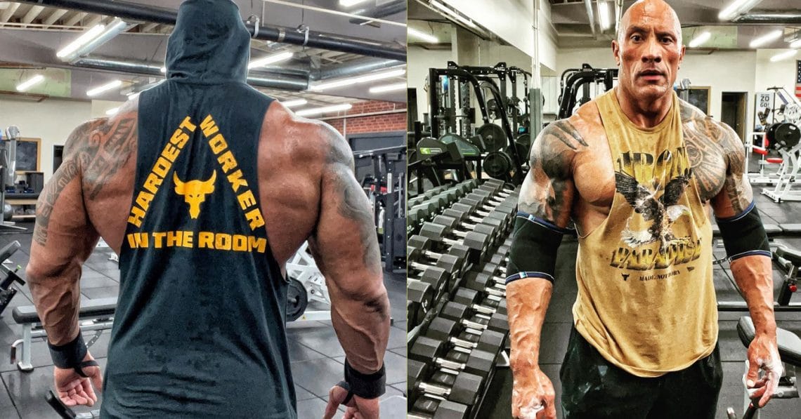 Dwayne "The Rock" Johnson Shows Off Yoked Back After Workout – Fitness Volt