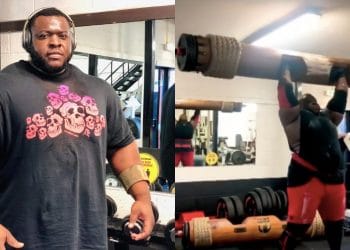 Iron Biby Records 240kg/529lb Standing Military Press – Fitness Volt