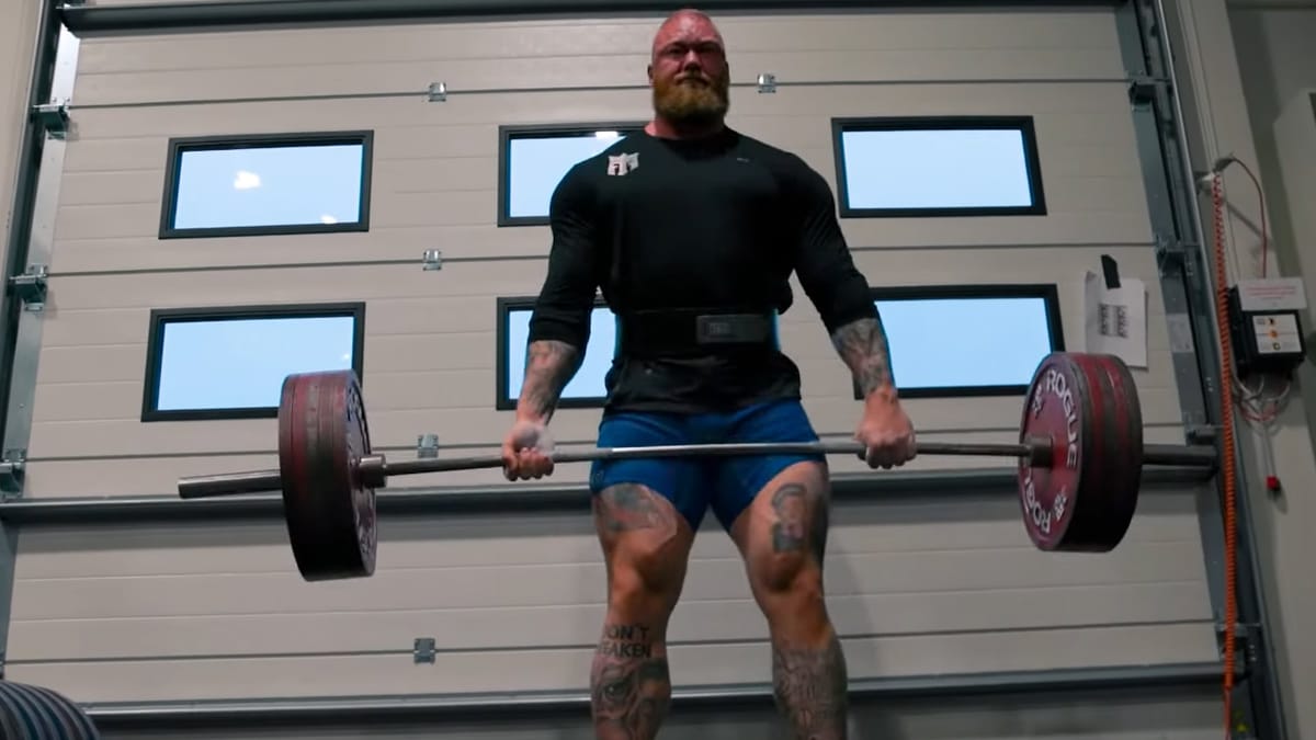 Hafthor Björnsson Deadlifts 380-kg (837.8-lb) Raw And Expresses Desire ...
