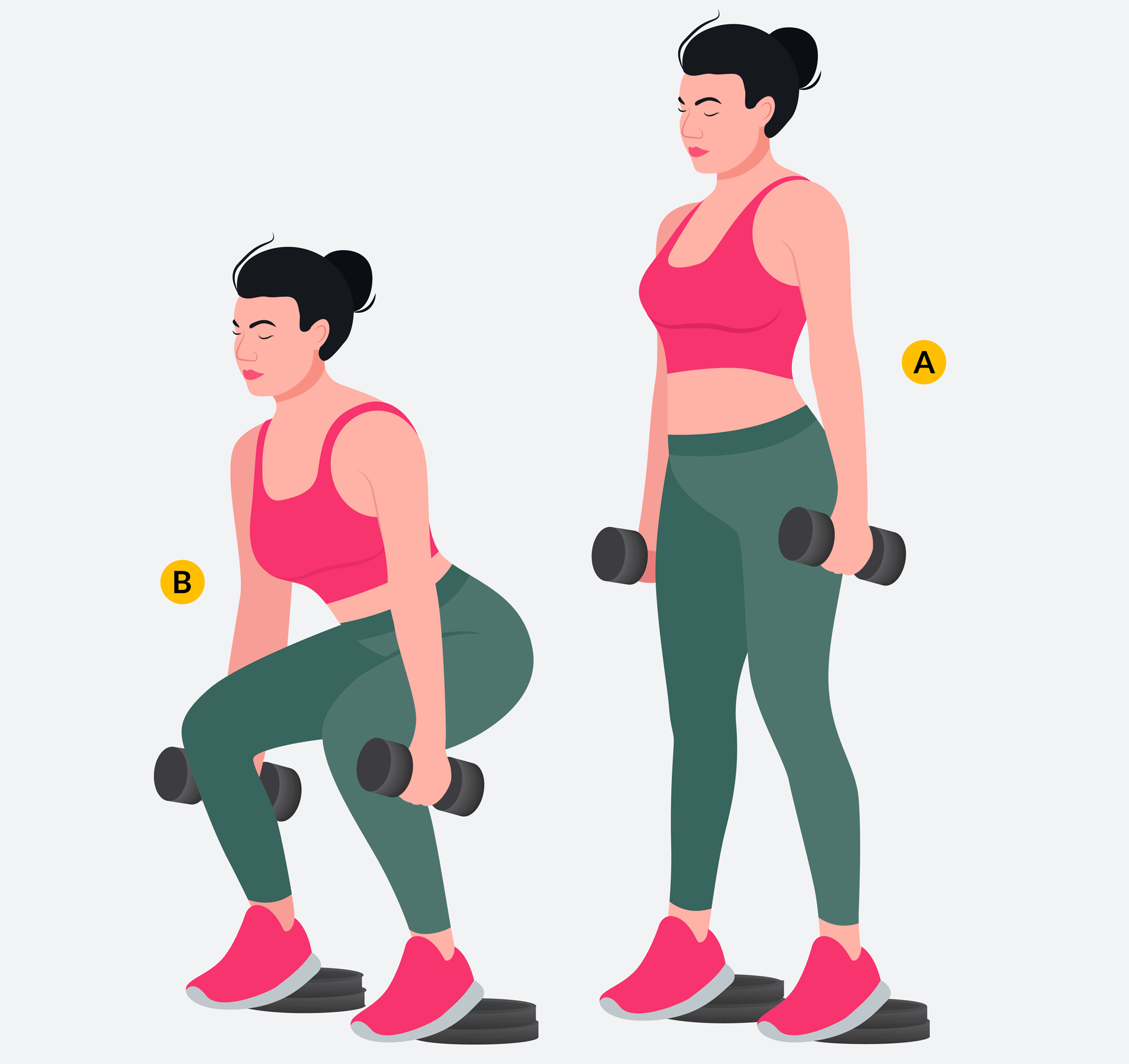Dumbbell Hack Squat Guide How To Benefits Muscles Worked Variations Dumbbell Hack Squat Guide How To Benefits Muscles Worked Variations