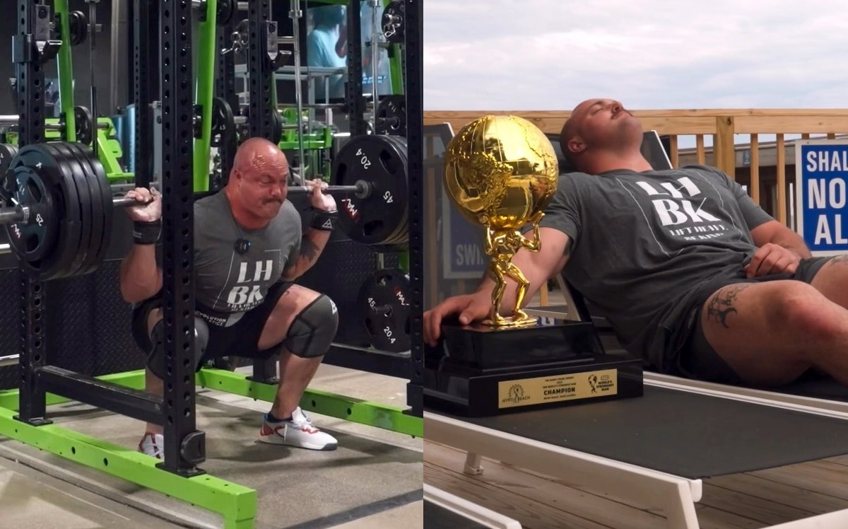 Mitchell Hooper Shows Off Impressive Endurance Levels With a 465-lb (211-kg) Squat For 20 Reps ...