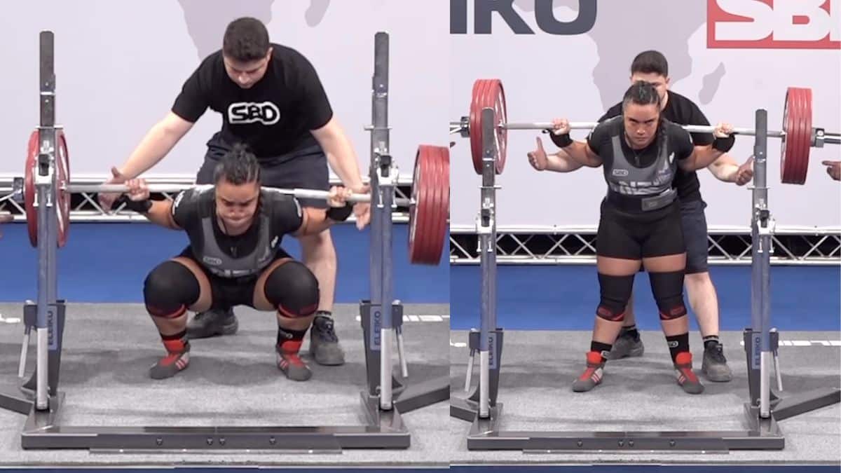 Karlina Tongotea (76KG) Sets 225.5-kg (497.1-lb) Squat World Record at 2023 IPF World Classic ...