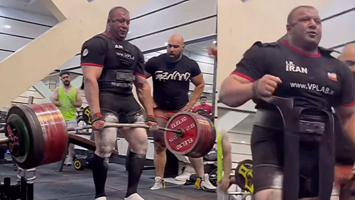 Strongman Peiman Maheripourehir Crushes a Mind-Blowing 452-kg (996-lb ...
