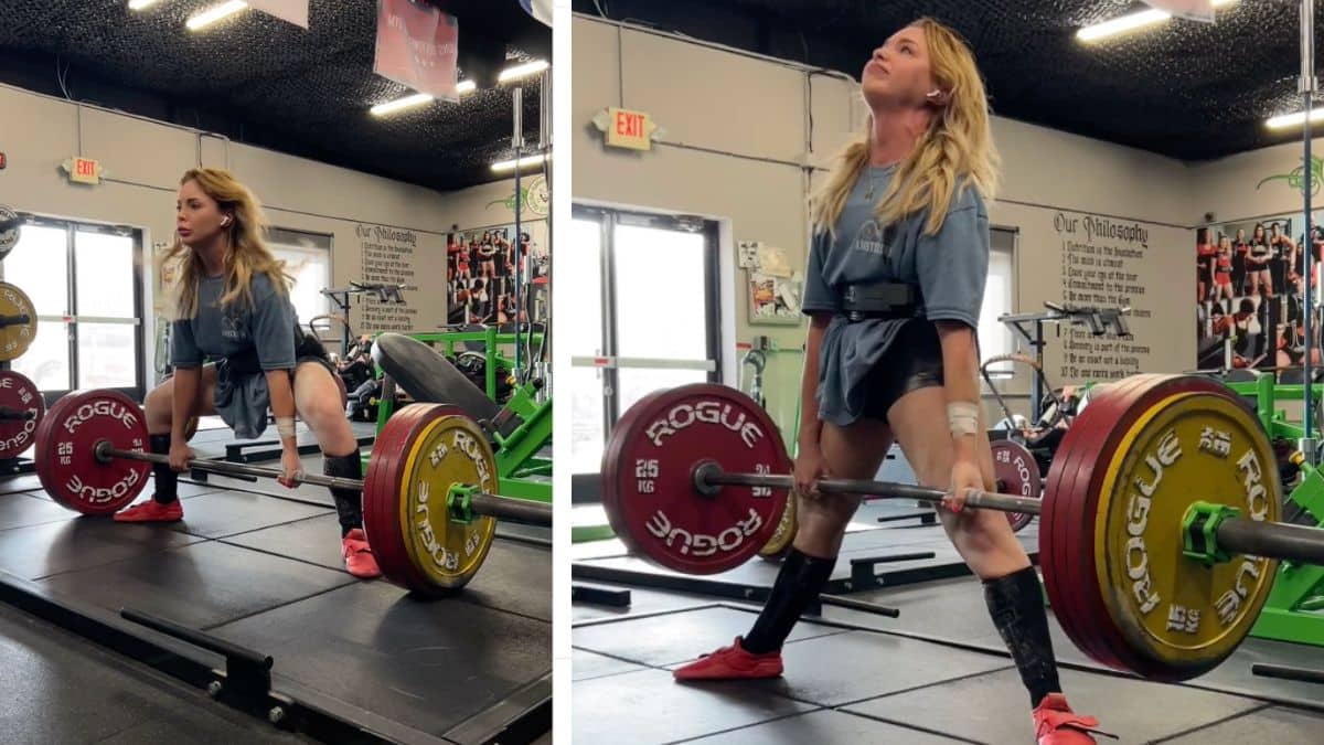 Powerlifter Heather Connor Smokes 200-kg (440.9-lb) Raw Deadlift Two ...