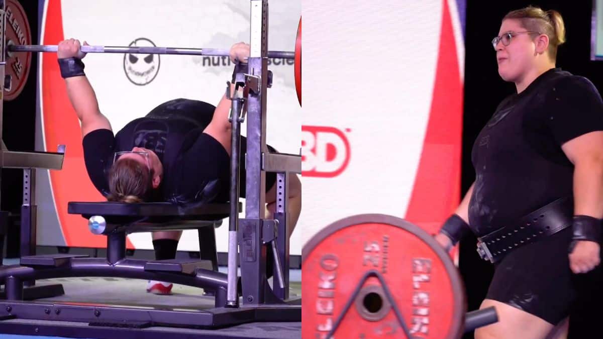 Powerlifter Amélie Mierger (+84KG) Locks Out a 165-kg (363.7-lb) Raw Bench Press Unofficial IPF ...