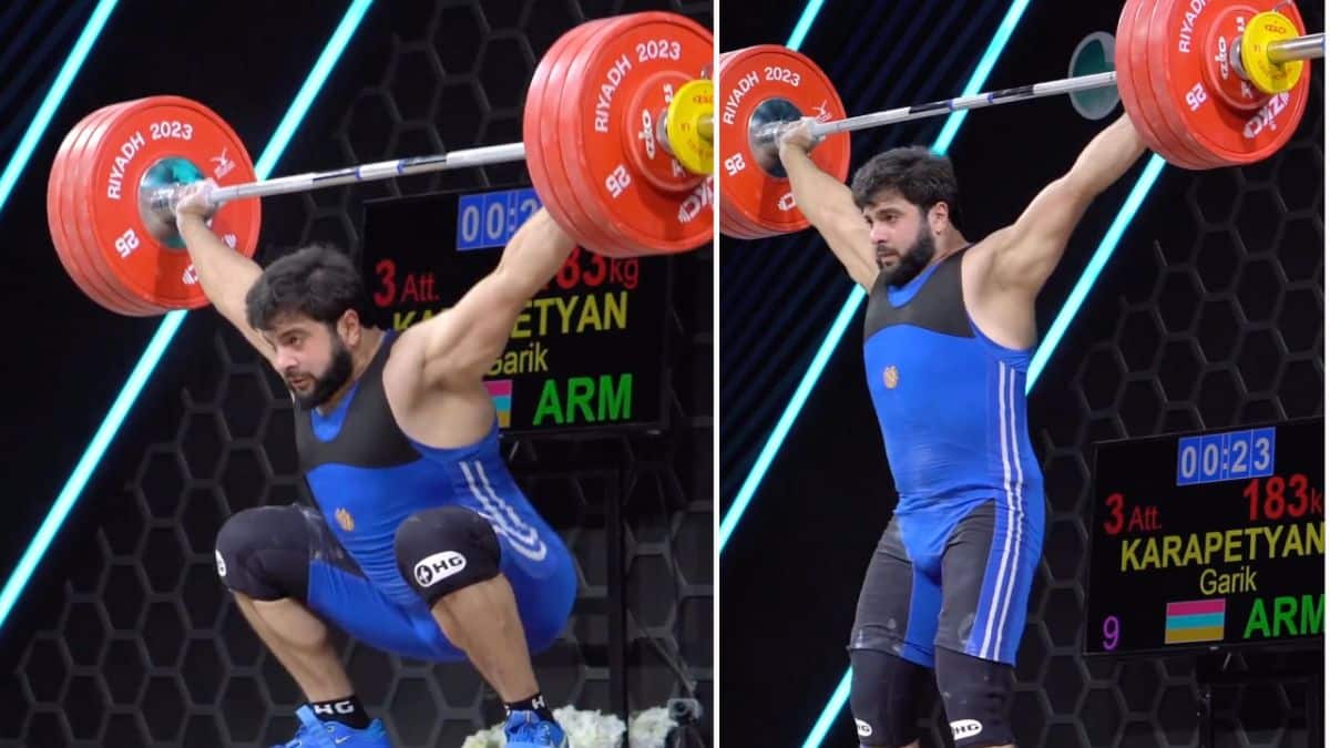 20-yo Garik Karapetyan (102KG) Lands Massive 183-kg (403.4-lb) Snatch ...