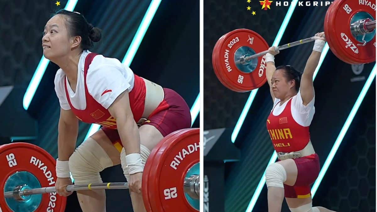 Jiang Huihua (49KG) Sets Clean & Jerk and Total World Records at 2023 World Weightlifting ...