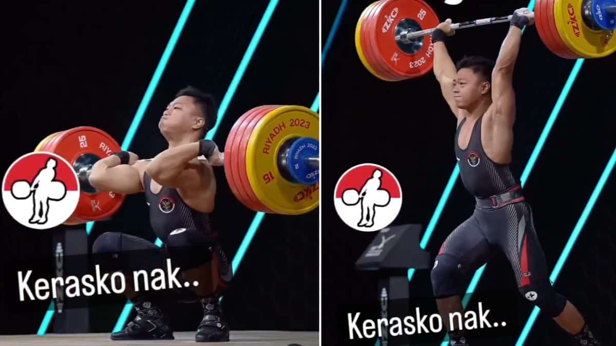 Rahmat Erwin Abdullah (81KG) Locks Out 209-kg (460.8-lb) Clean & Jerk ...
