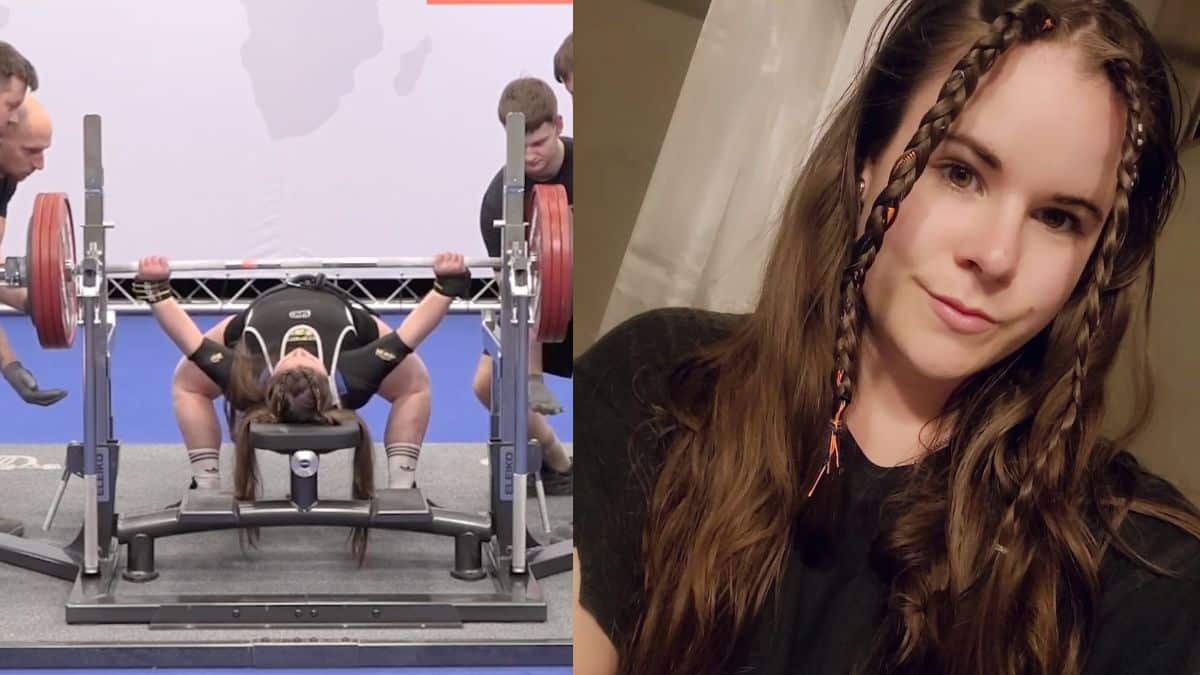Sonja Stefanie Krüger (76KG) Sets 195.5-kg (431-lb) Equipped Bench ...