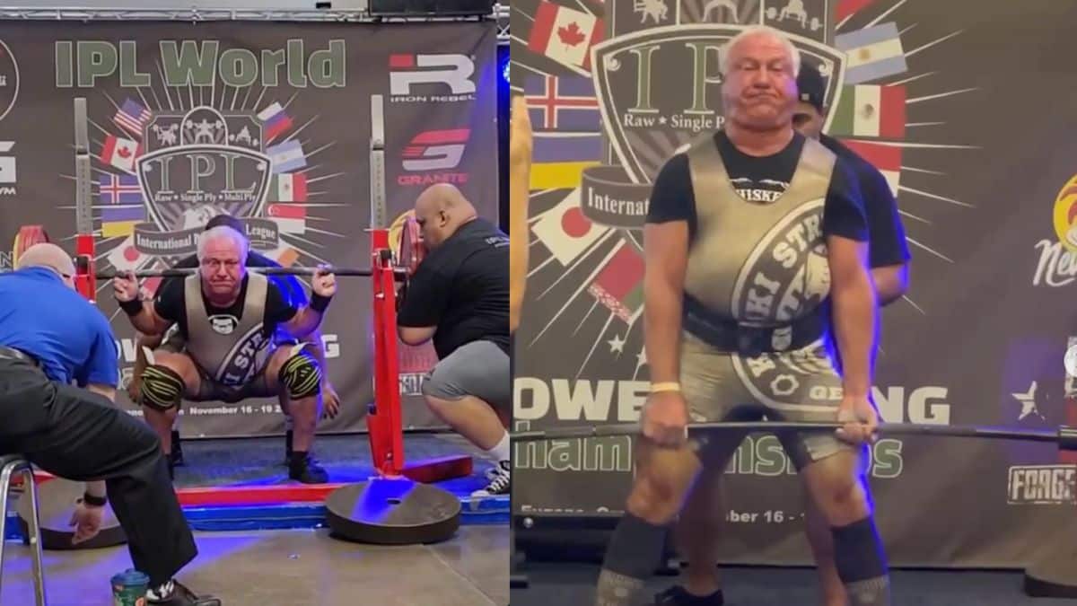 Rudy Kadlub (100KG) Sets Squat, Deadlift, & Total IPL Masters World ...