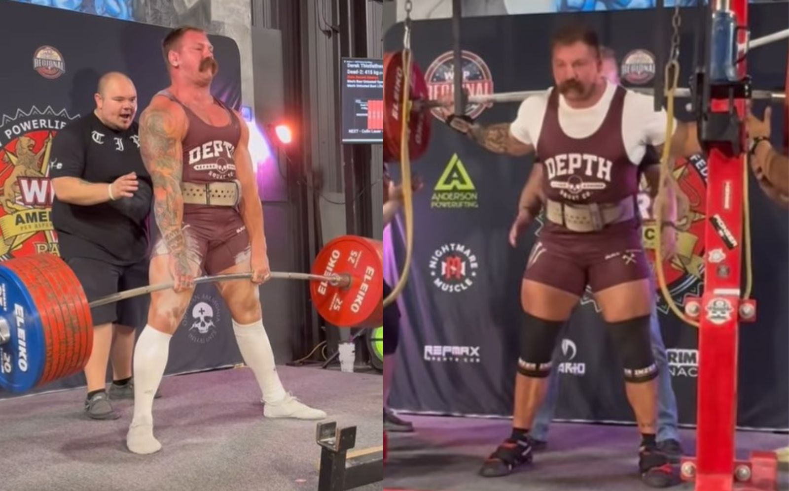 Derek Thistlethwaite (125KG) Sets 1,060-kg (2,336.9-lb) Raw Total All-Time World Record at 2024 ...