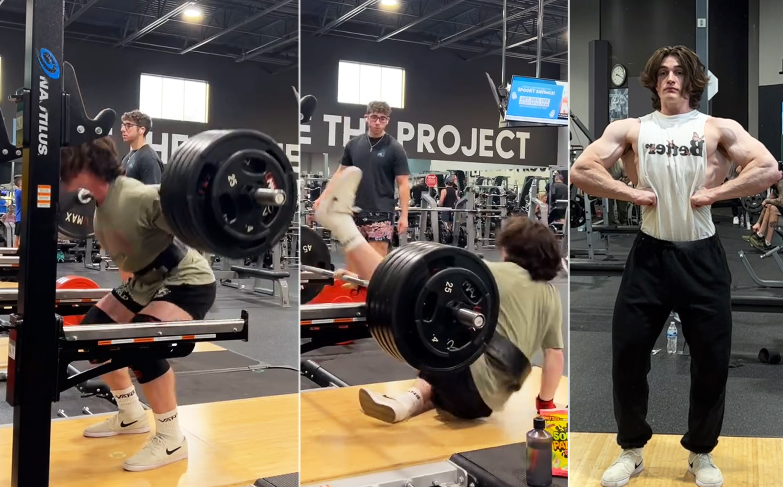 Squat Slip-Up: This Hilarious Yet Hair-Raising Gym Fail Goes Viral ...