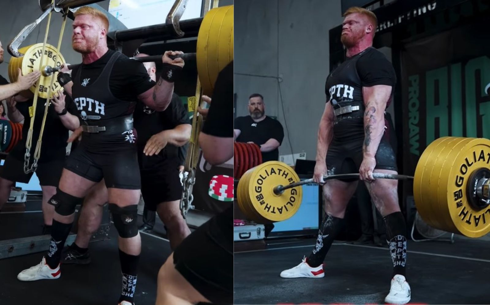 Colton Engelbrecht (125KG) Sets 1,155-kg (2,546.4-lb) Raw W/Wraps Total ...