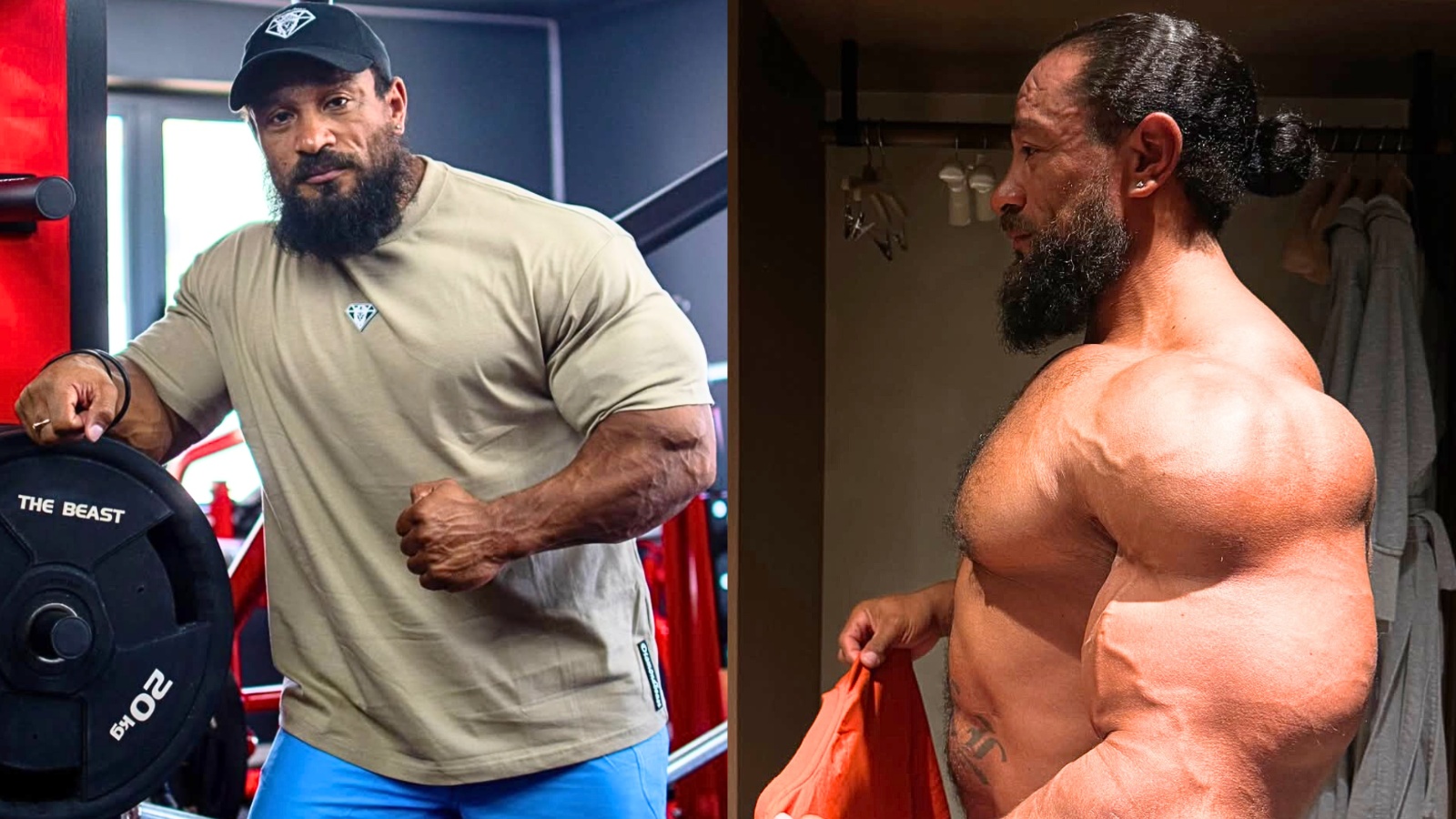 Bodybuilder Roelly Winklaar Shows Off Giant Arms for 47th Birthday ...