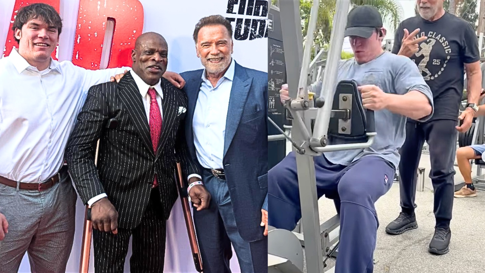 Arnold Schwarzenegger Attends FUBAR Premiere With Ronnie Coleman and ...