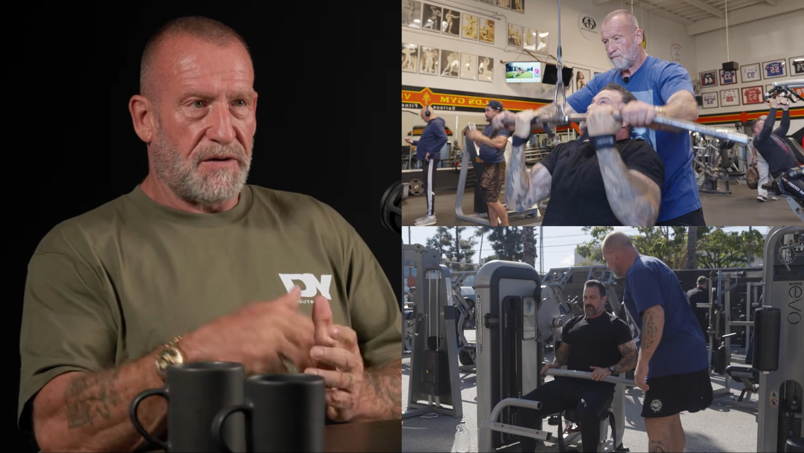Dorian Yates Guides Dr. Andrew Huberman Through Back Workout, Discusses ...
